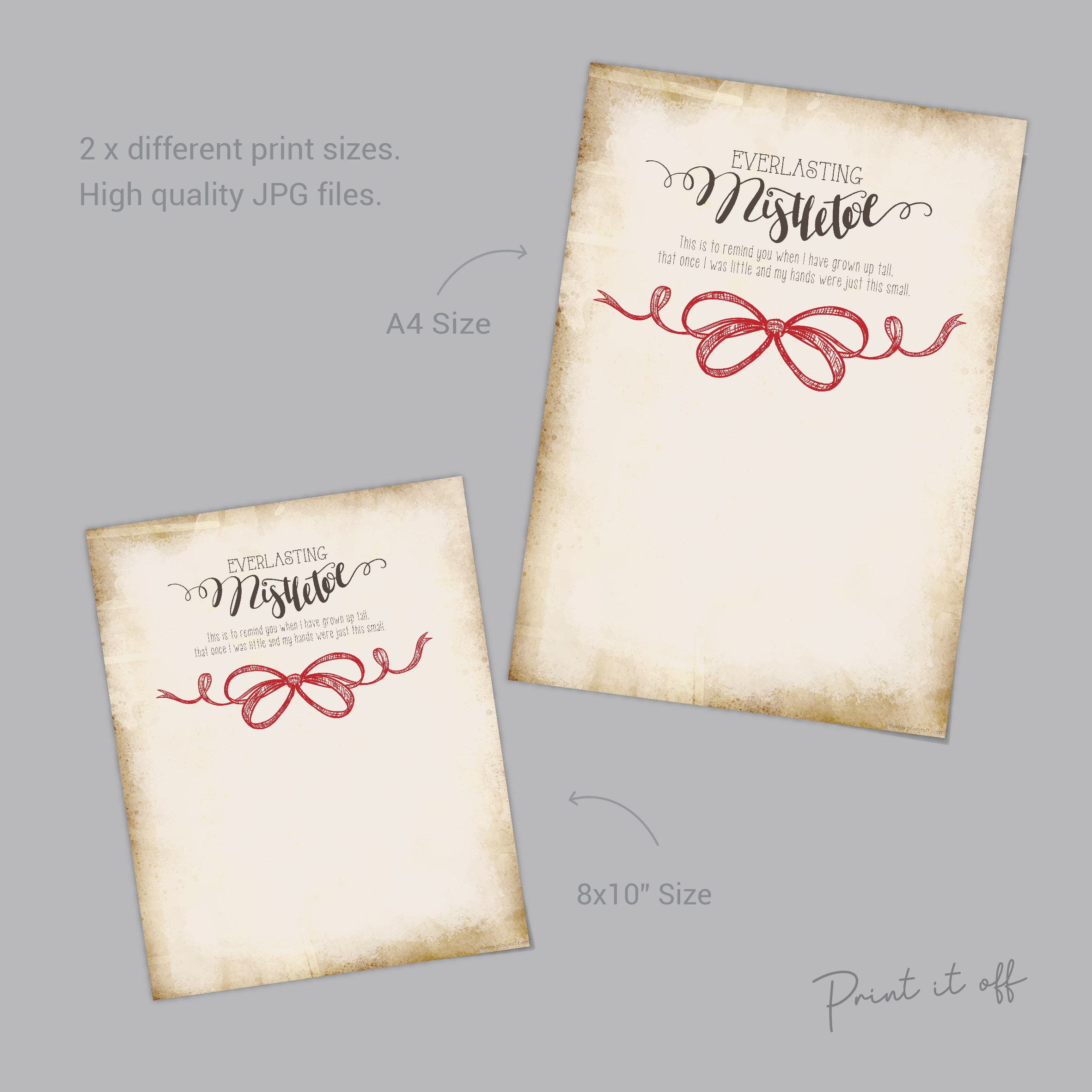 Everlasting Mistletoe Handprint / Baby Toddler Kids Art Craft - Etsy