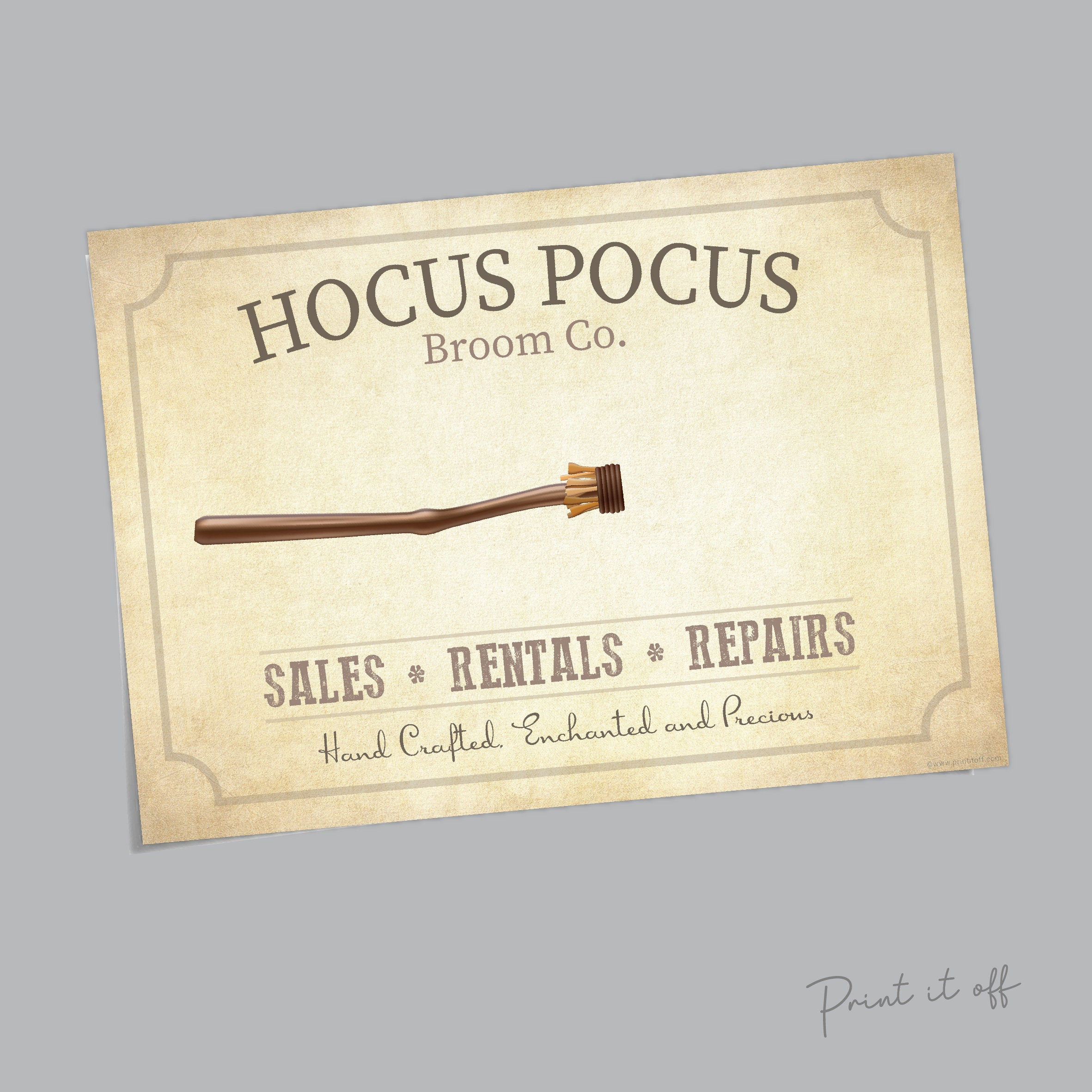 Hocus Pocus / Handprint Art Craft / Witch Broom Stick - Etsy Australia