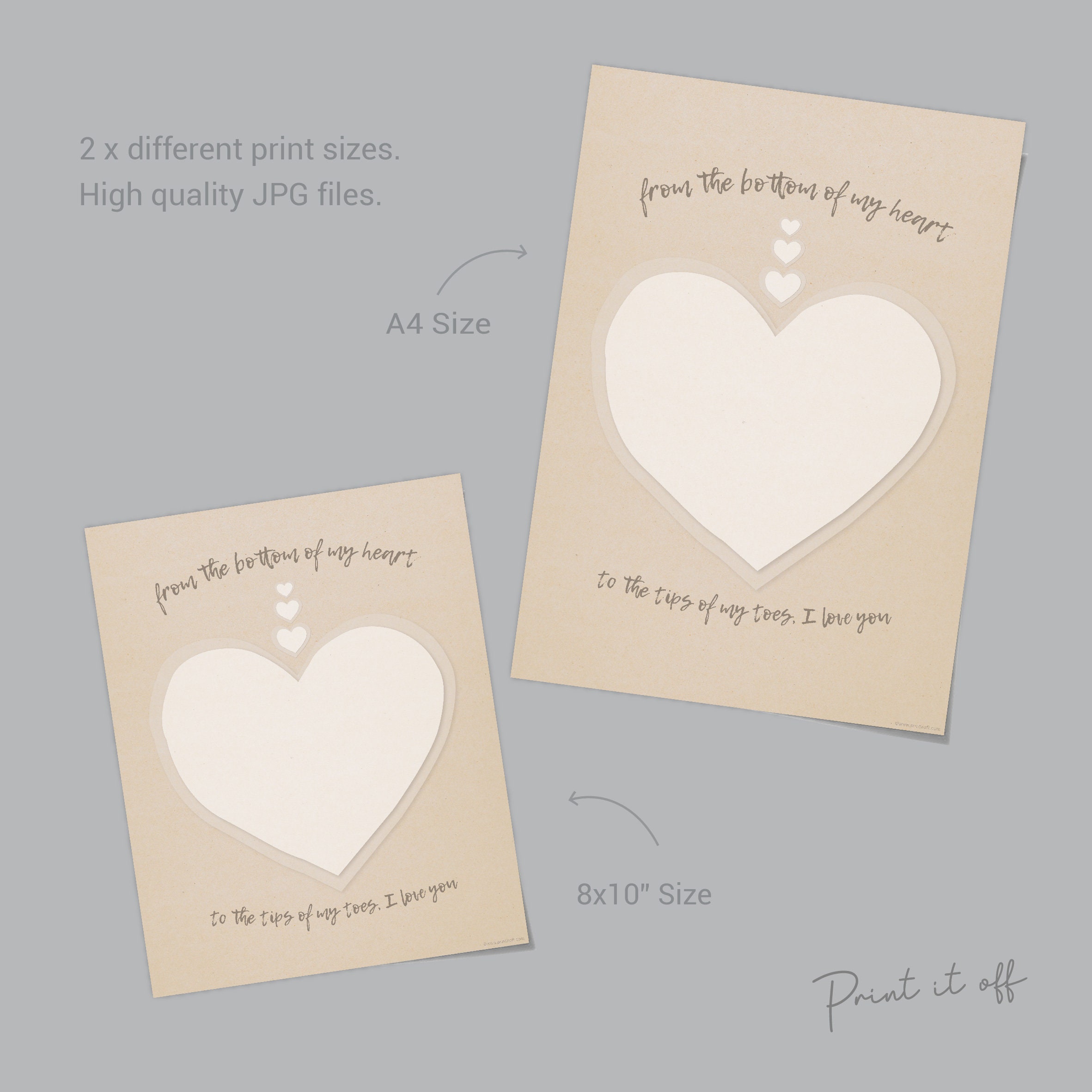 Handprint Art Craft / Bottom of My Heart / Love Valentines Day / Kids ...