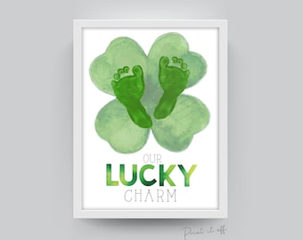 Lucky and Blessed / Handprint Craft / St Patrick's Day Clover / Art ...