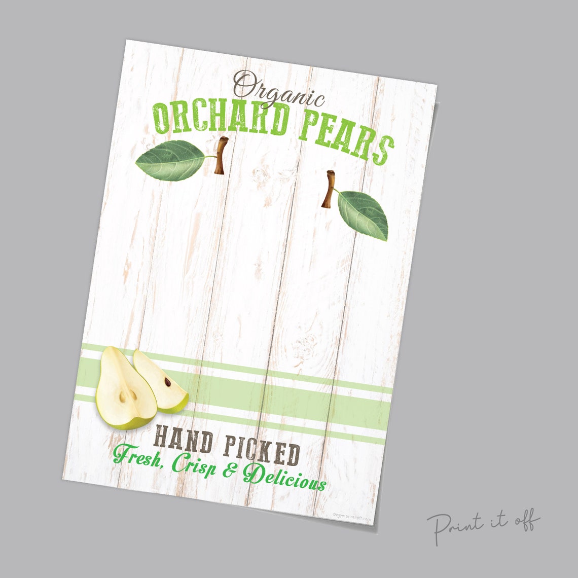 Farm Sign Pears / Footprint Handprint Foot Feet Art Craft / Kids Baby ...