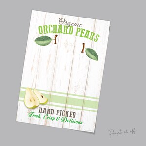 Farm Sign Pears / Footprint Handprint Foot Feet Art Craft / Kids Baby ...