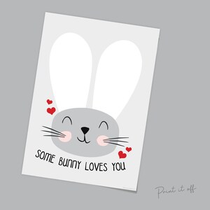 Footprint Art Easter Card / Some Bunny Loves You / Kids Baby Toddler ...