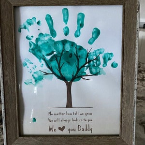 No Matter How Tall We Grow / Tree Handprint Art Craft / Fathers Day ...