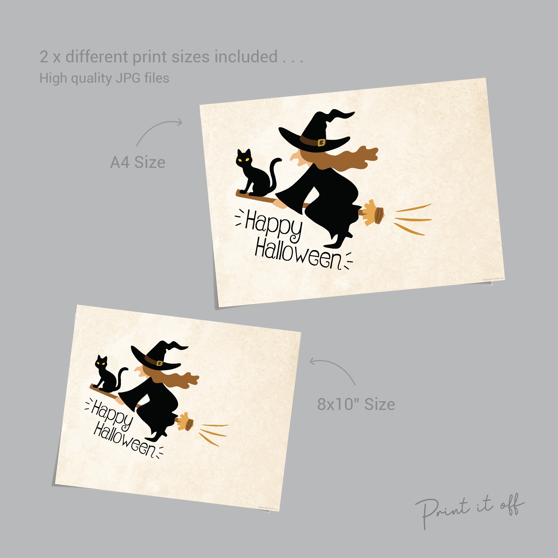 Halloween Art Craft / Handprint Art / Witch Broom Stick / - Etsy