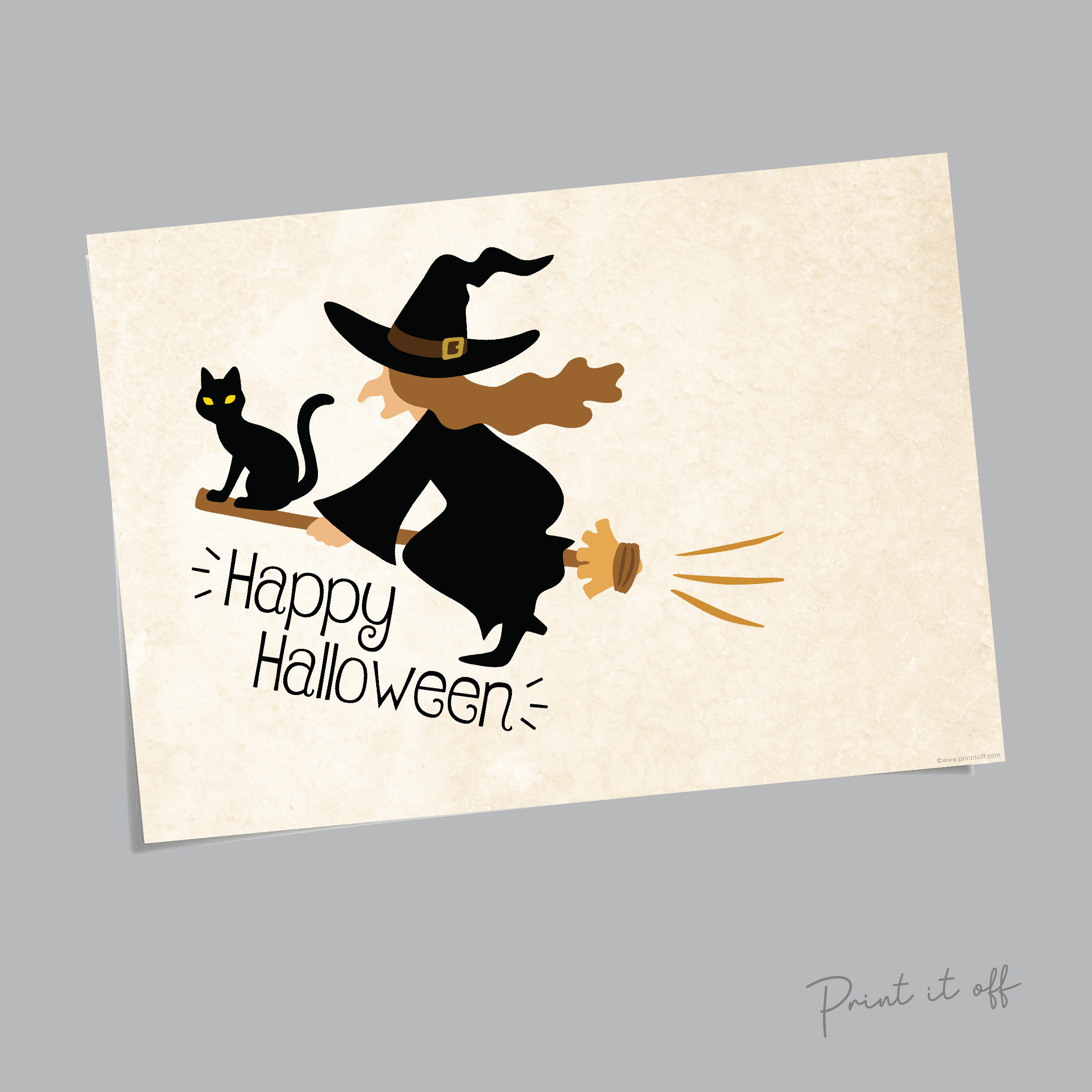Halloween Art Craft / Handprint Art / Witch Broom Stick / - Etsy