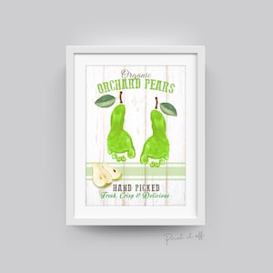Farm Sign Pears / Footprint Handprint Foot Feet Art Craft / Kids Baby ...