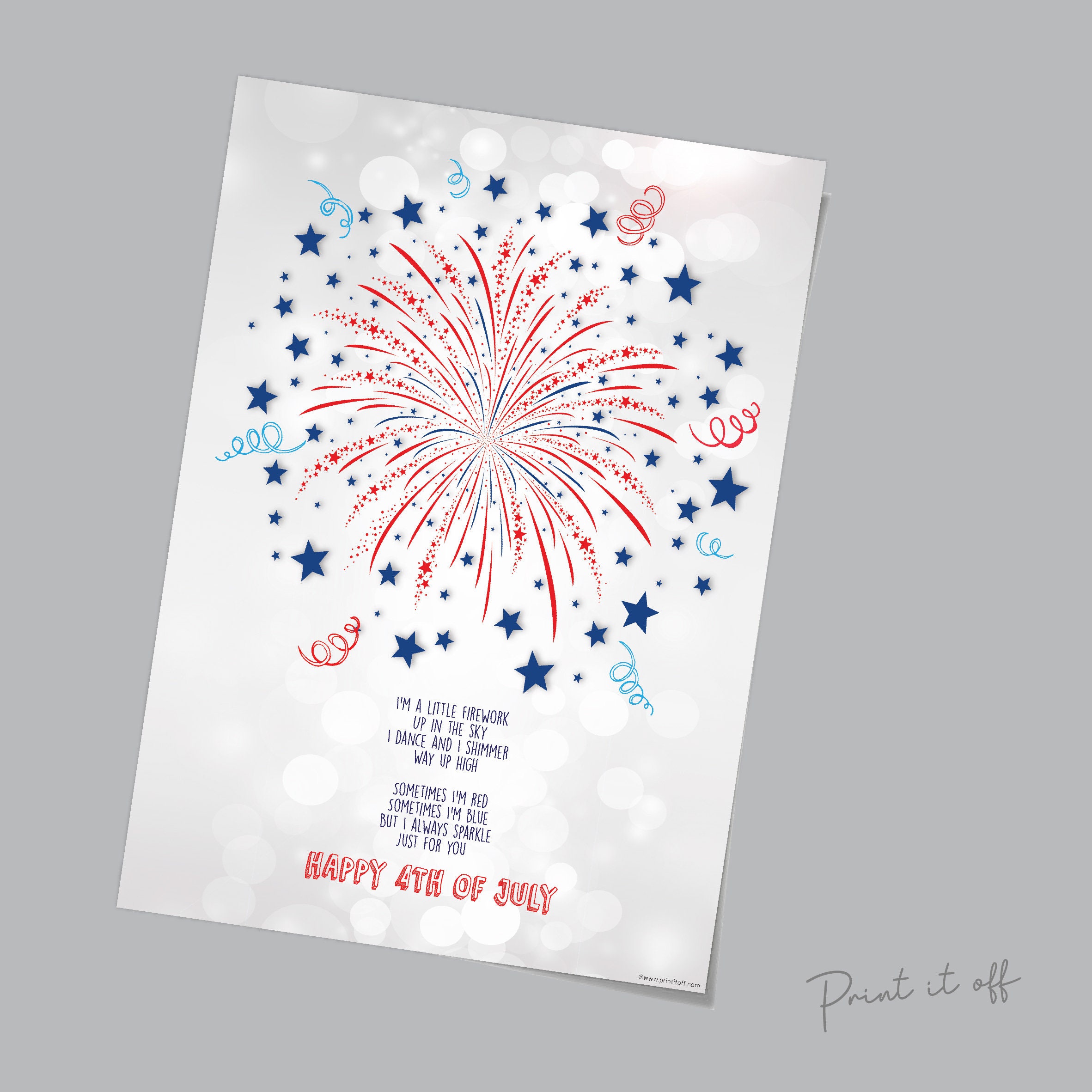 Firework Handprint Art Craft / Happy 4th of July Independence Day USA ...