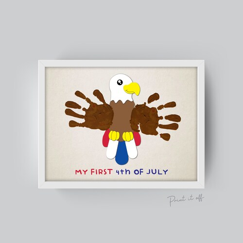 Flag Poem / Handprint Art / 4th of July Independence Day / USA | Etsy