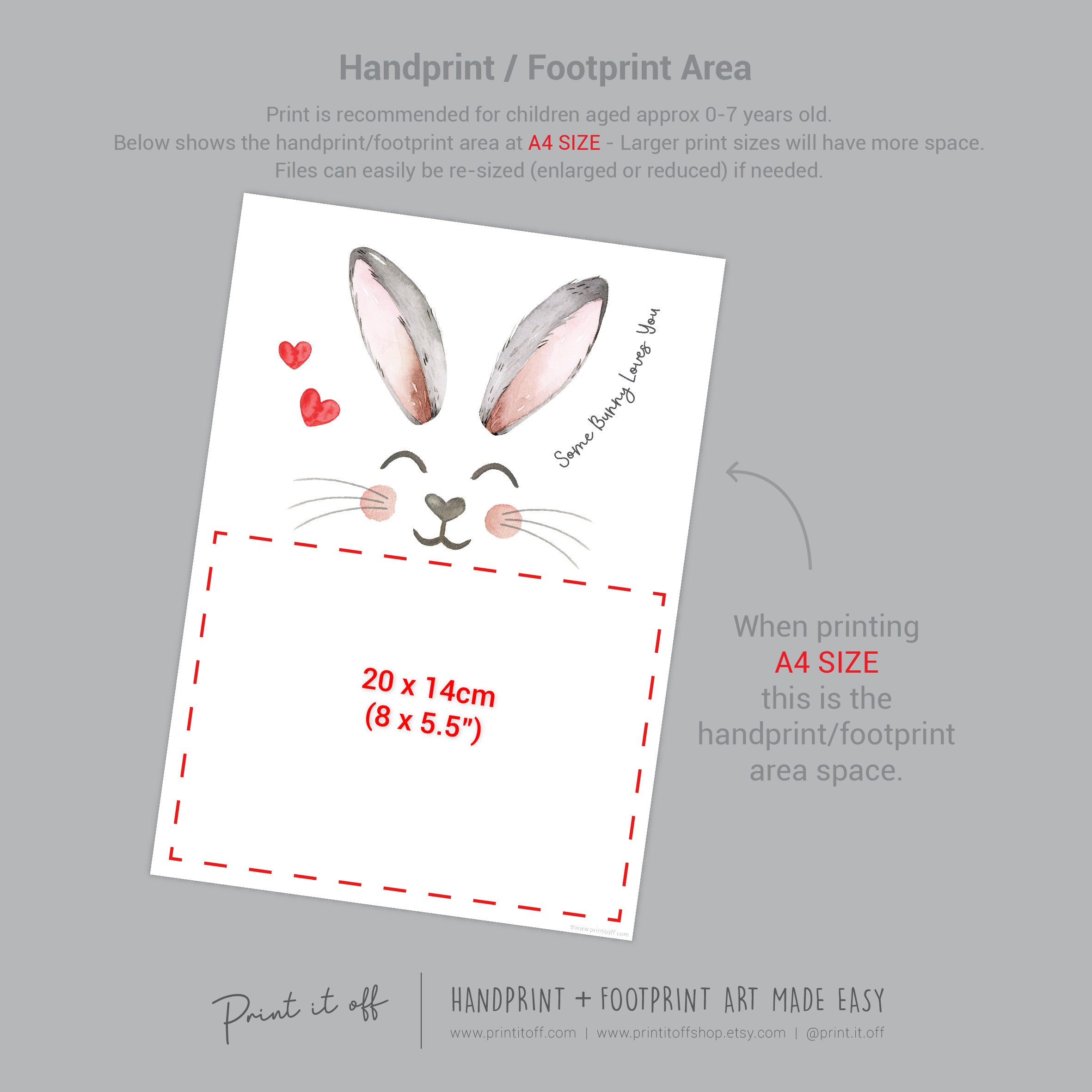 Some Bunny Loves You / Easter / Footprint Handprint Art / Baby Toddler ...