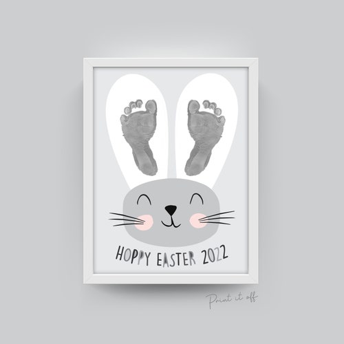 Easter Thumbprint Craft Handprint Art Toddler Craft - Etsy