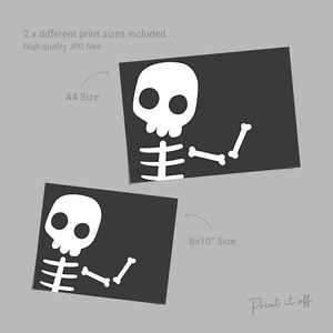 Halloween Art Craft / Footprint Handprint Art / Skeleton / Halloween ...
