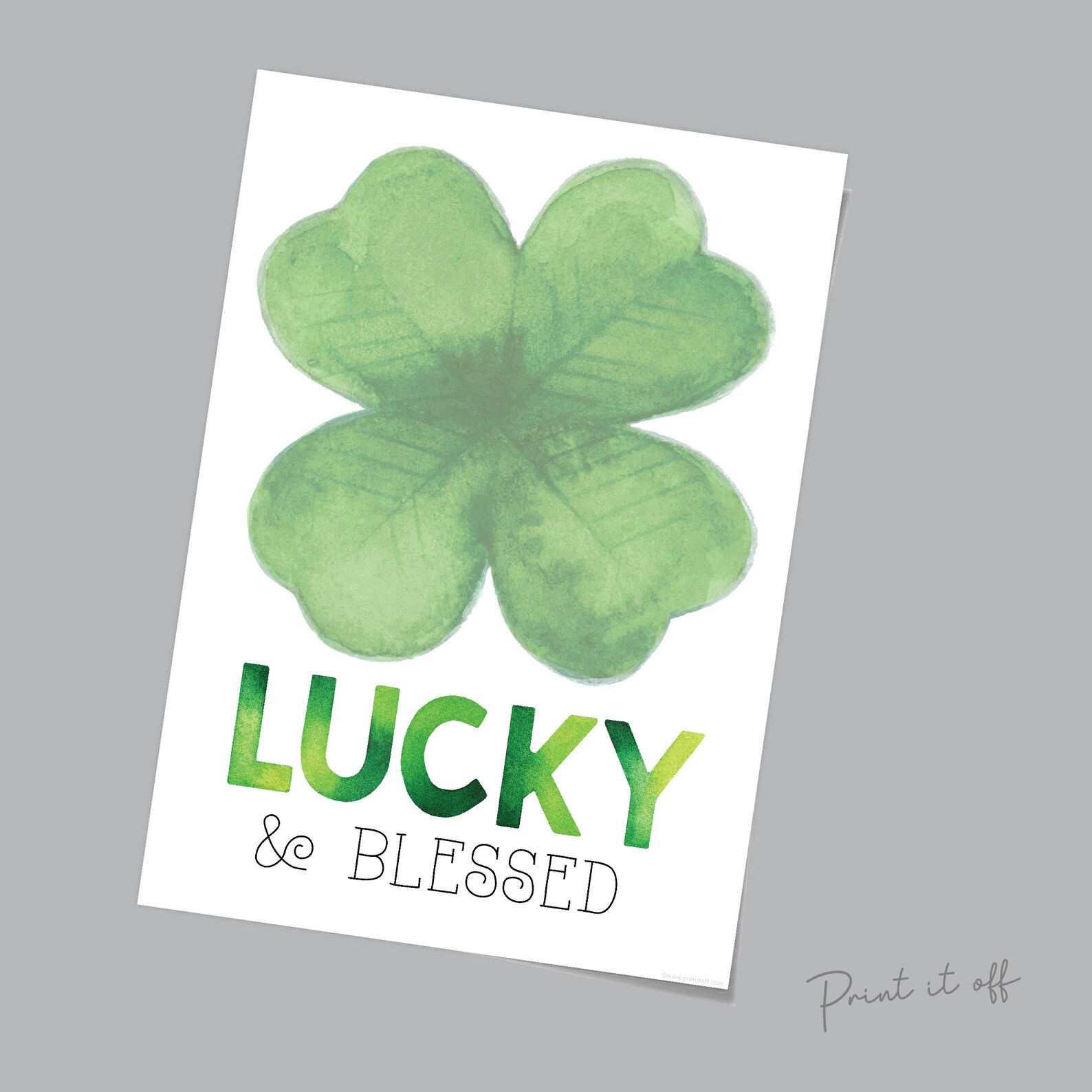 Lucky and Blessed / Handprint Craft / St Patrick's Day Clover / Art ...