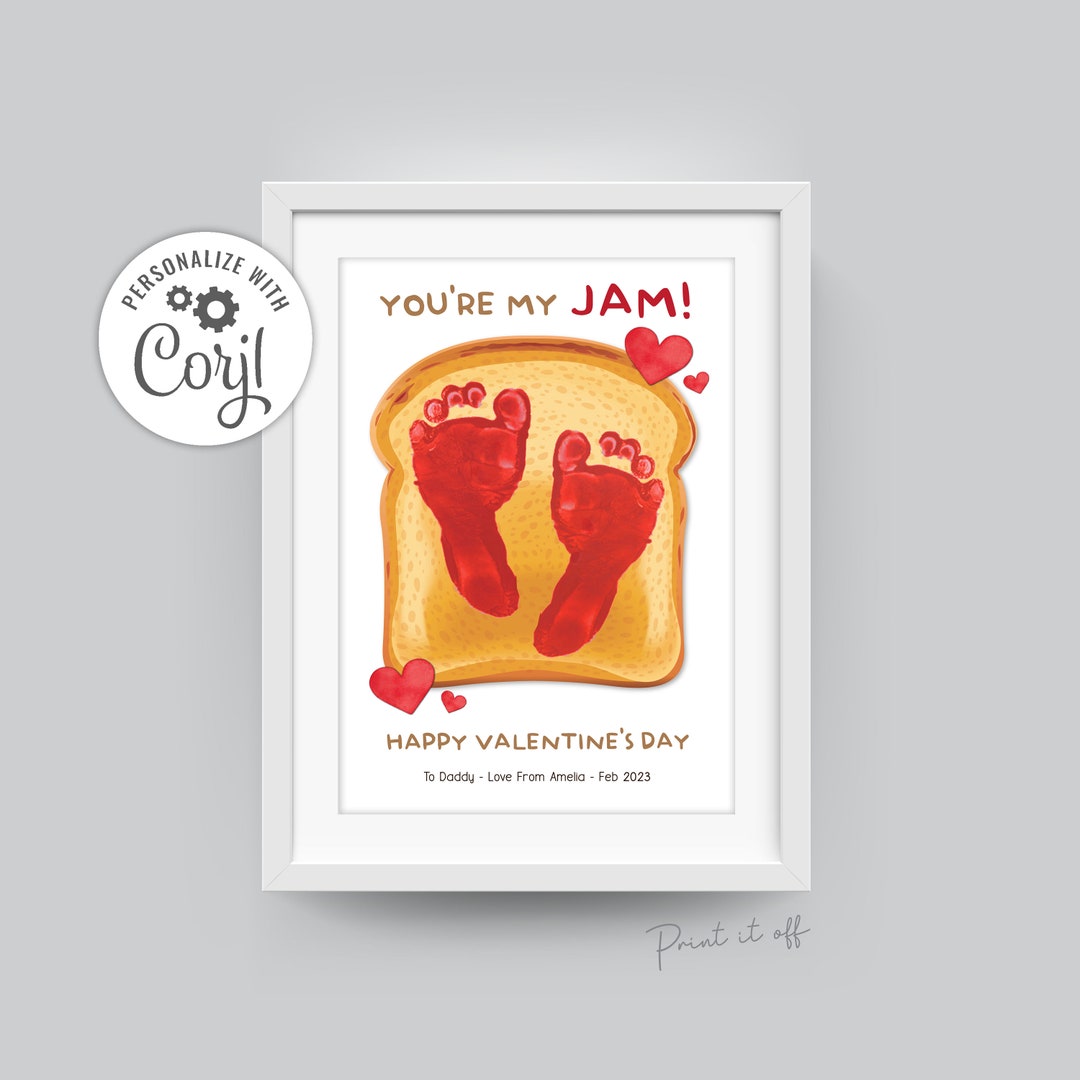 Your My Jam EDITABLE / Handprint Footprint Art Craft / Baby Child / DIY ...