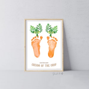 2024 Easter Cream of Crop Carrot Carrots / Footprint Feet Foot Art ...