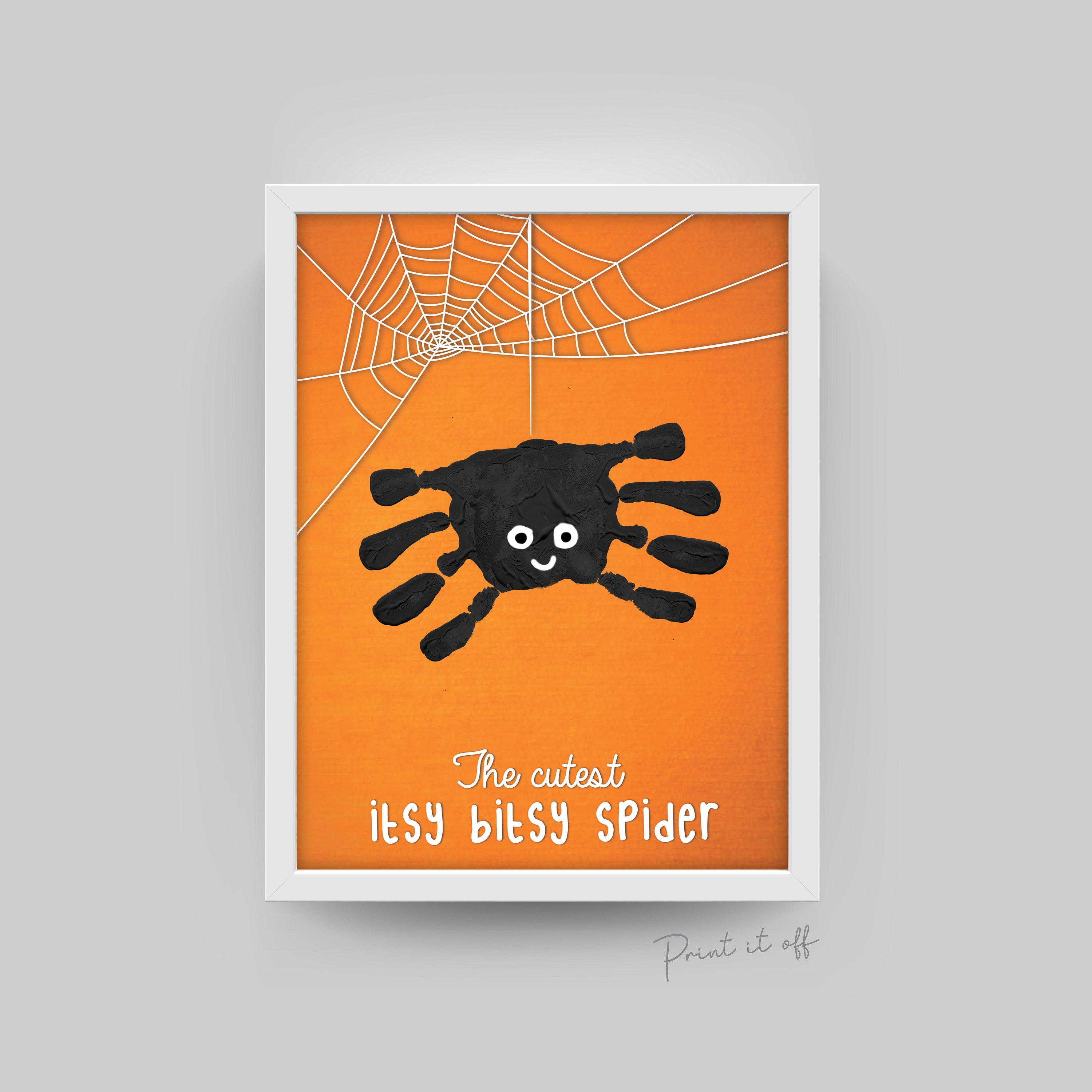 Cutest Itsy Bitsy Spider / Handprint Art / Halloween / Baby | Etsy