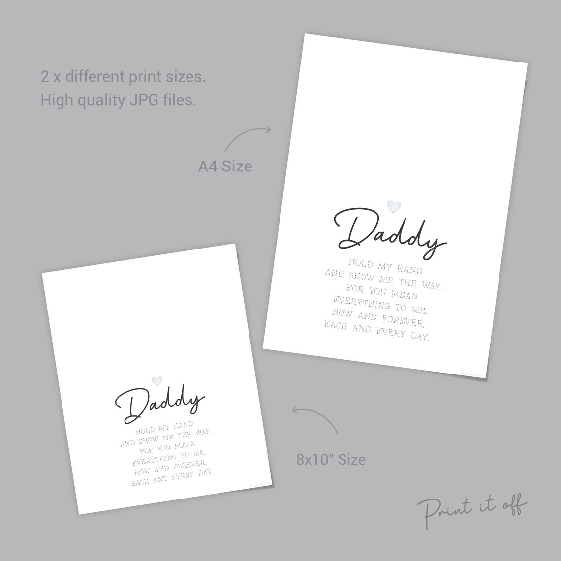 Daddy Handprint Poem / Hand Art Craft Dad Father's Day - Etsy Australia
