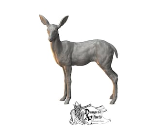 Bronwin Forest Queen With Deer 32mm 28mm Miniatures for Tabletop Gaming ...