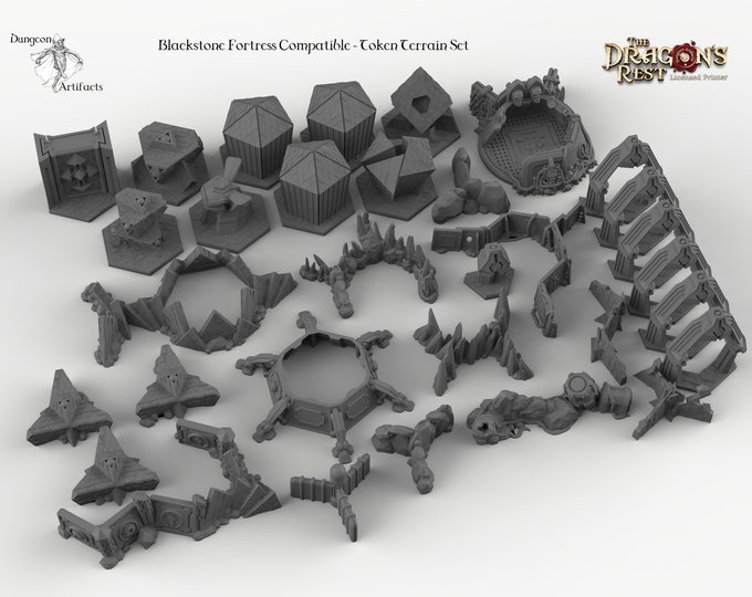 Sci-fi Defense Barricades 15mm 28mm 32mm Dragon's Rest Wargaming ...