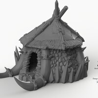 Ice Tribe Hut - Chieftain - DND Terrain - EC3D Wilds of Wintertide ...