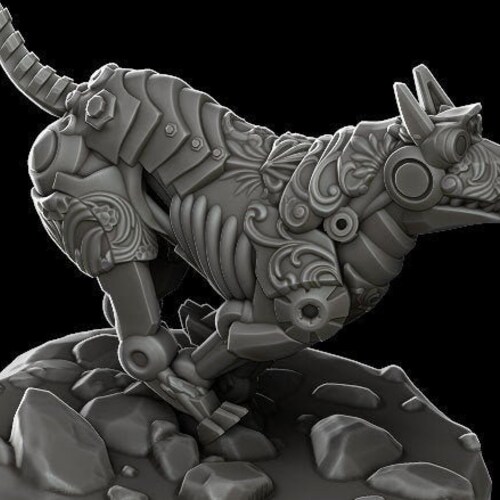 Armored War Dog Wargaming Miniatures Monster Rocket Pig - Etsy