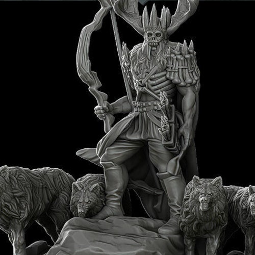 Master of the Hunt Wargaming Miniatures Wild Hunt Monster - Etsy