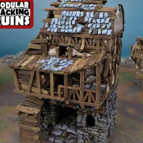 Ruined Gatehouse Entrance Gate Shadowfey Ruins 15mm 20mm - Etsy