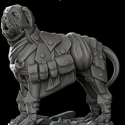 Armored War Dog Wargaming Miniatures Monster Rocket Pig - Etsy
