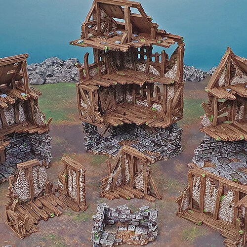 Squatter Townhouse 15mm 28mm 32mm Shadowfey D&D Dnd - Etsy