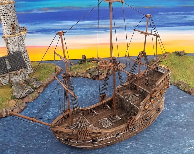 Medieval River Barge 15mm 28mm 32mm Wargaming Terrain D&D - Etsy