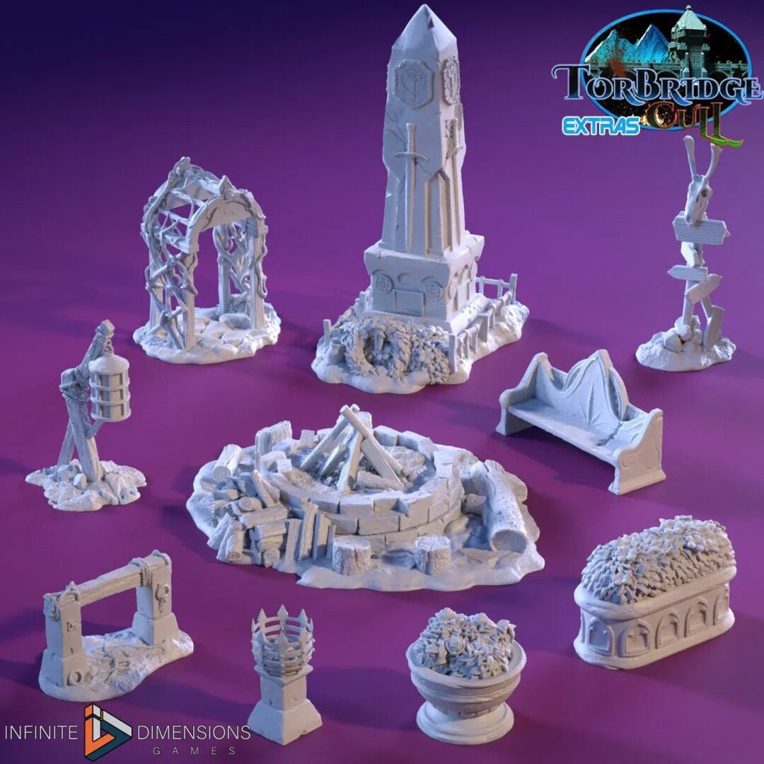 Town Square Scatter - Torbridge Cull Wargaming Terrain D&D Dnd - Etsy
