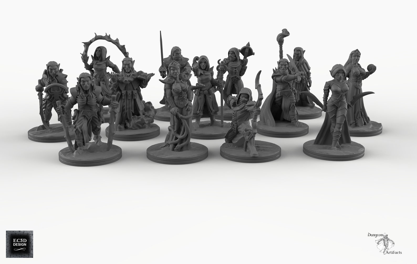 Dark Elf Miniatures Deluxe Set - Skyless Realms Wargaming Miniatures ...