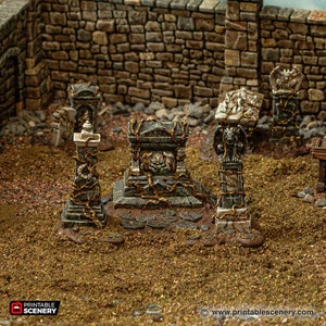 Tombstones - Cities of Ramshackle and Ruin - Printable Scenery Terrain ...
