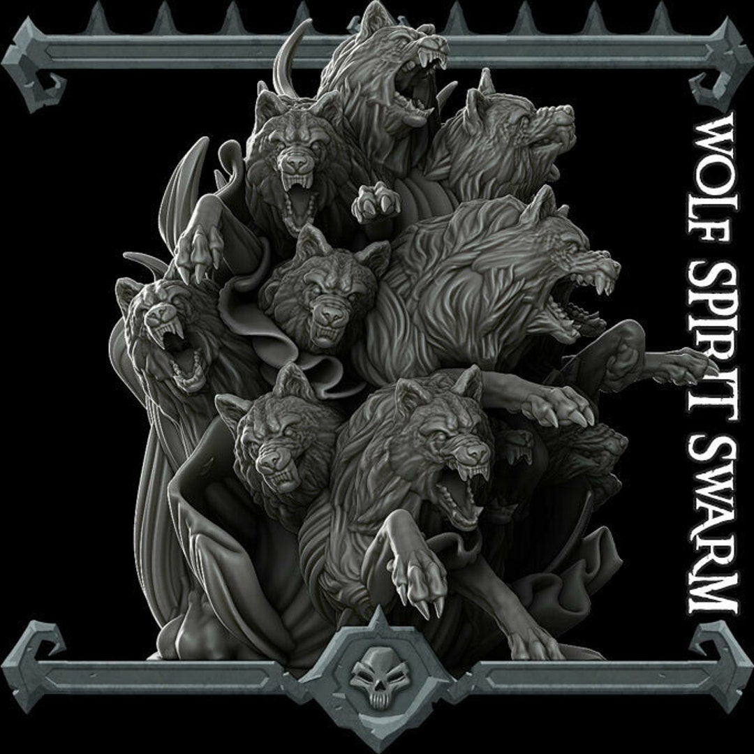 Wolf Spirit Swarm - Wargaming Miniatures Rocket Pig Games D&D Dnd ...