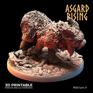 Wild Lynx Pack Asgard Rising Wargaming D&D Dnd - Etsy