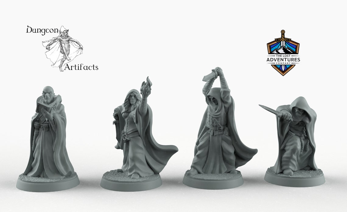 Cultist Fanatics Lost Adventures Wargaming D&D DnD Warhammer | Etsy