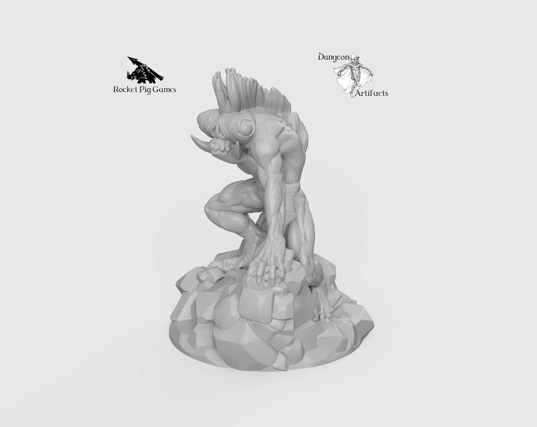 Cave Feral - Wargaming Miniatures Monster Rocket Pig Games - Etsy