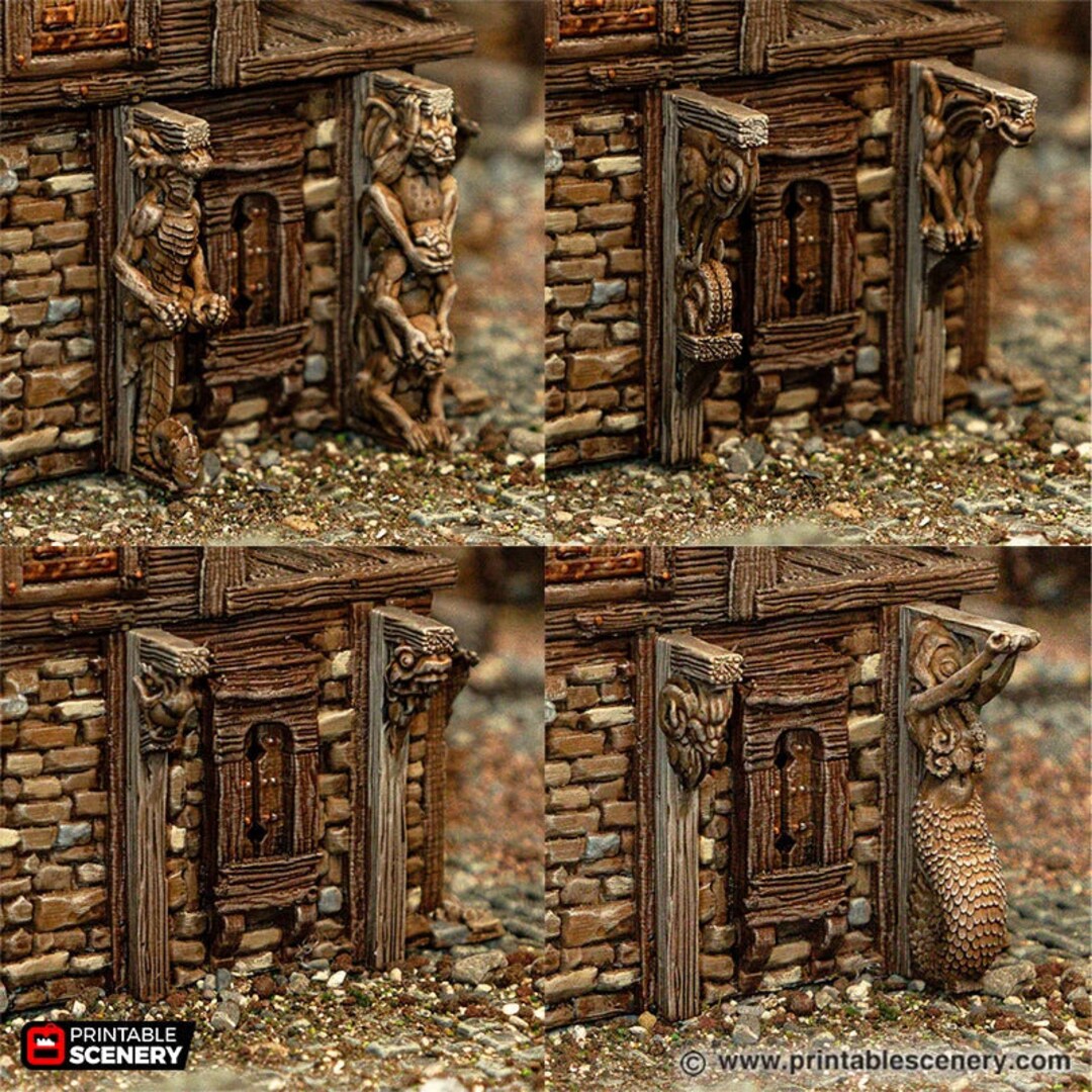 Corbels - Cities of Ramshackle and Ruin - Printable Scenery - Terrain ...