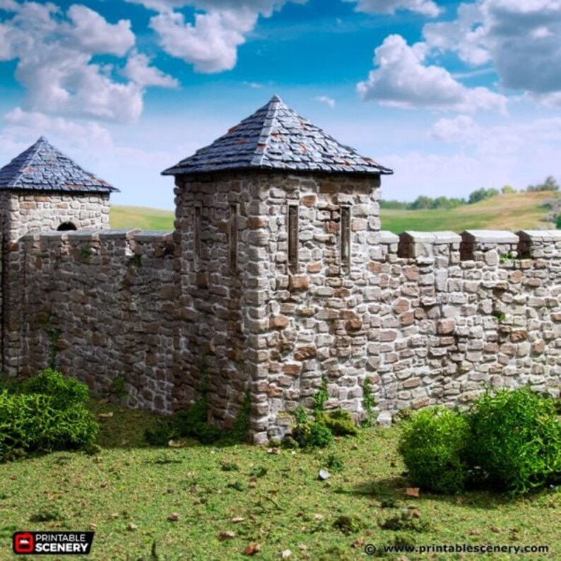 Norman Fort Walls Corner Towers King and Country - Etsy