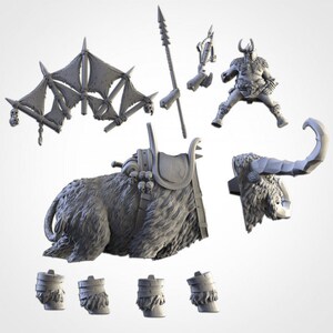 Khan on Rock Aurochs - Northern Ogres - Txarli Factory Monster D&D Dnd ...