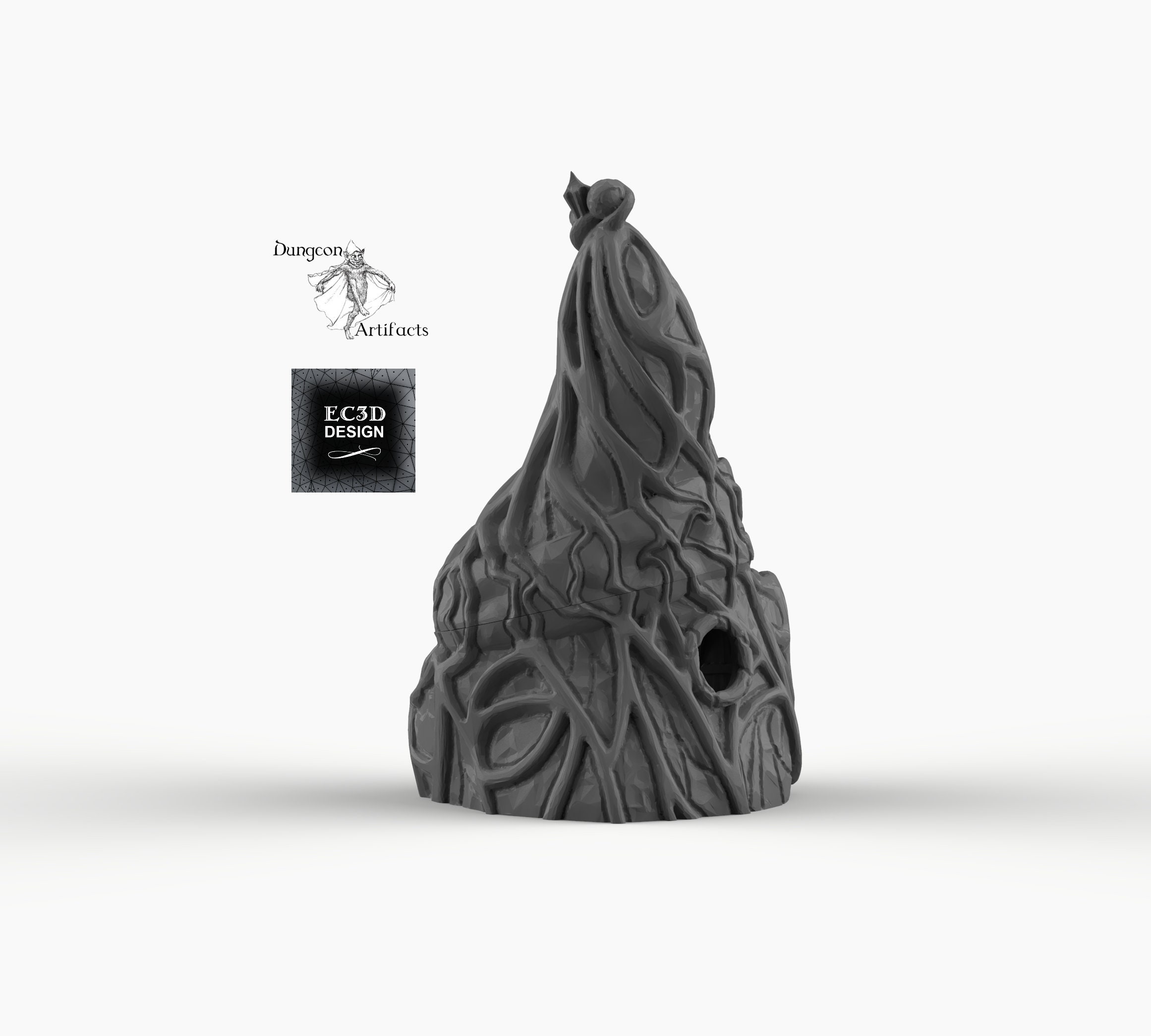 Dark Elf Small Organic House - Skyless Realms 15mm 28mm 32mm Wargaming ...