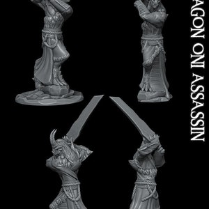 Dragon Oni Assassin - Rocket Pig Wargaming D D Dnd - Etsy