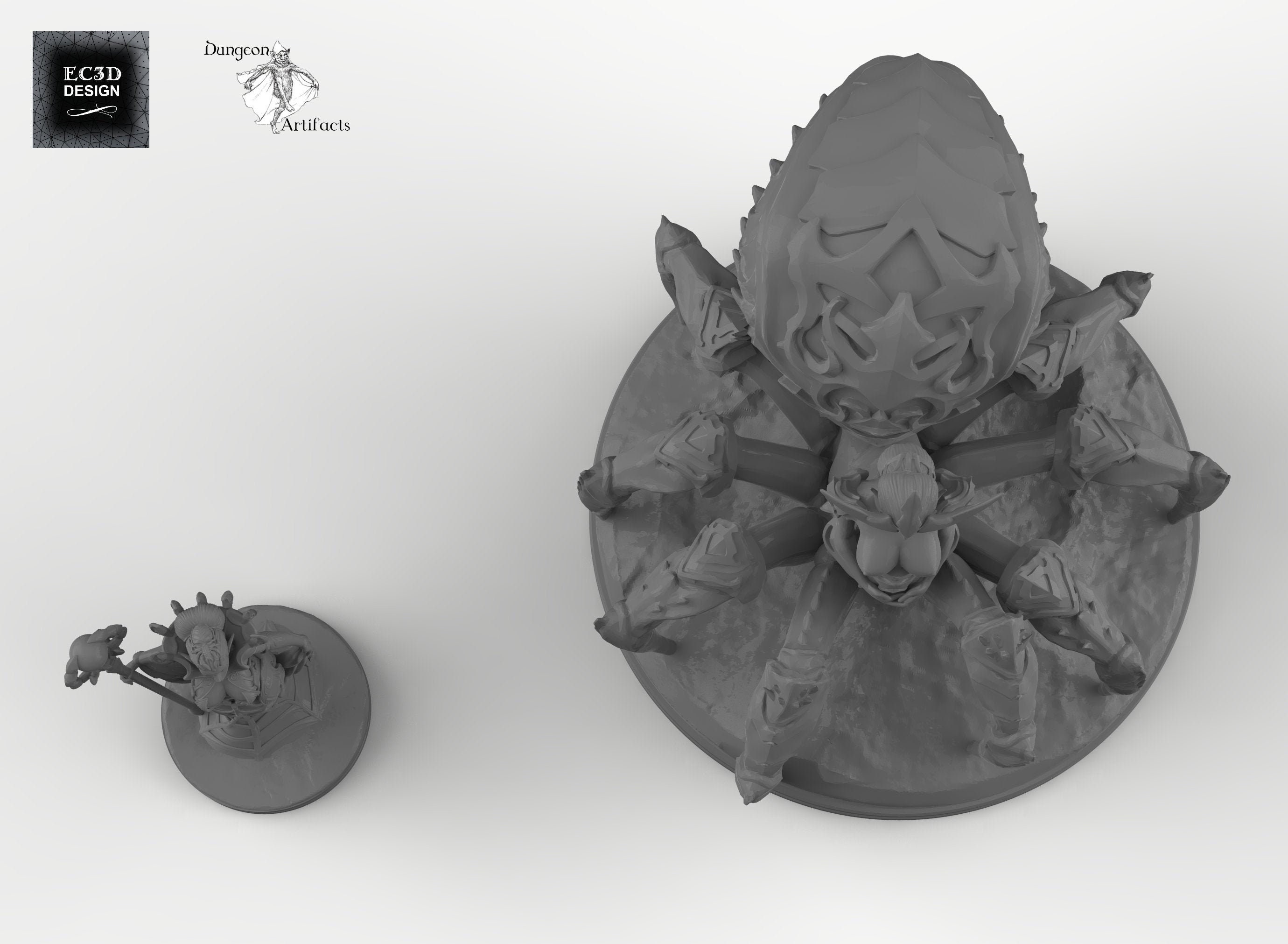 Spider Queen - EC3D Skyless Realms Wargaming Miniatures Monster D&D Dnd ...