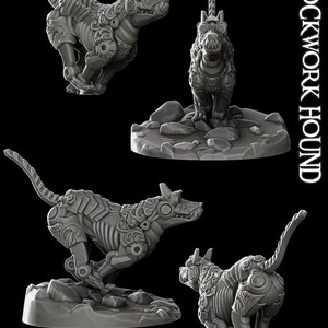 Clockwork Hound - Wargaming Miniatures Monster Rocket Pig Games - Etsy
