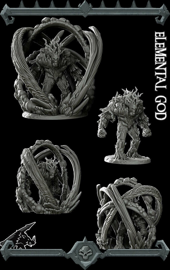 Elemental God Wargaming Miniatures Rocket Pig Games D&D Dnd - Etsy