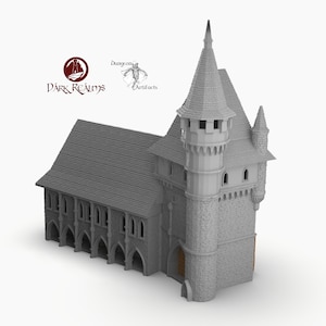 Dracul Gatehouse - 15mm 28mm 32mm Dracula Dark Realms Medieval Scenery ...