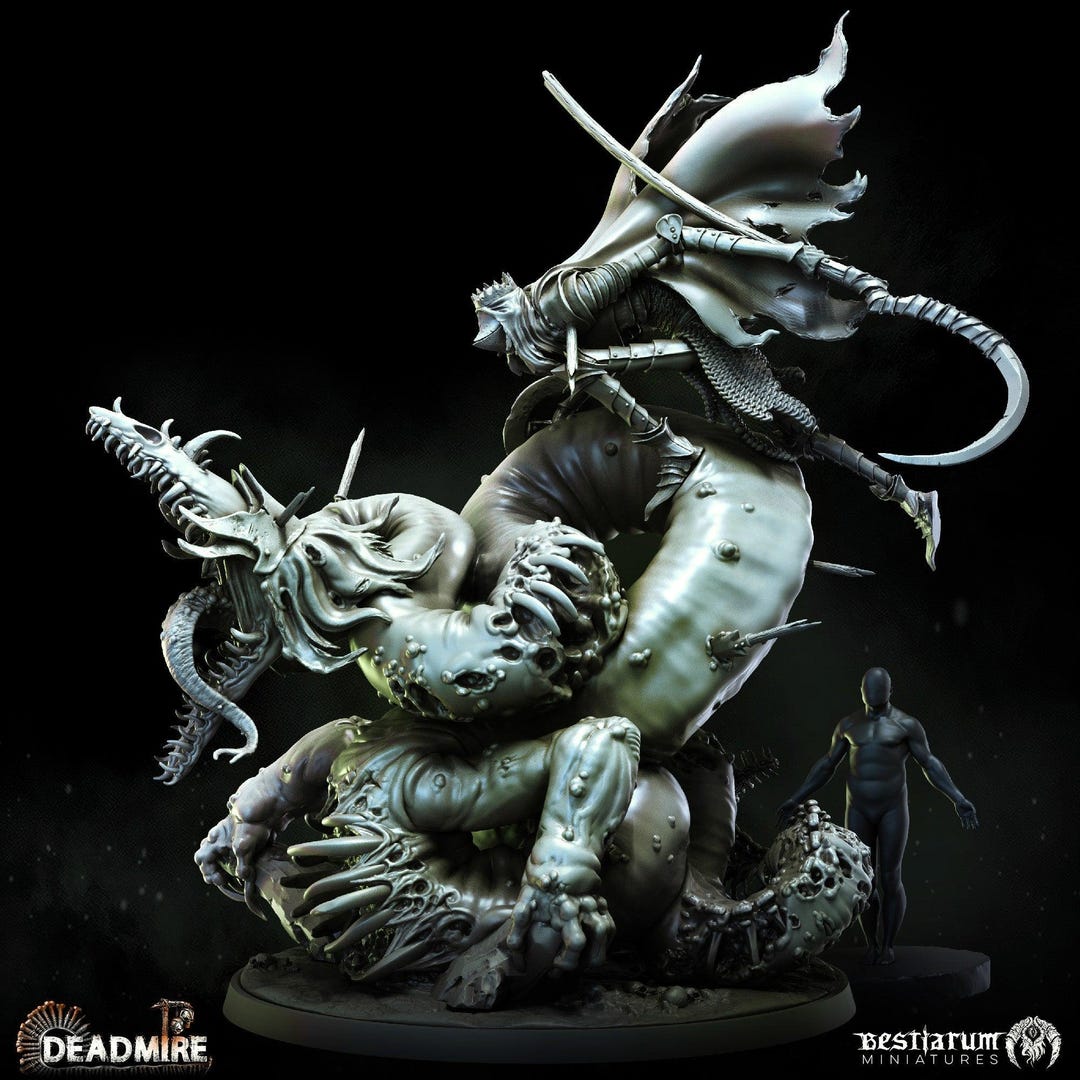 The Forsaken King on Risen Wyrm | Deadmire | Bestiarum | Miniatures D&D ...
