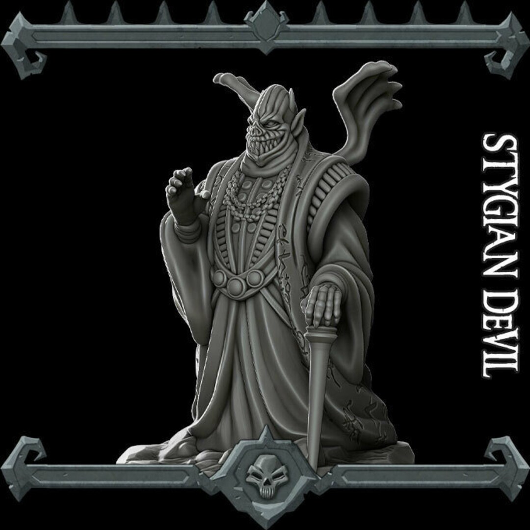 Stygian Devil - Styx Devil - Amnizu - Wargaming Miniatures Monster ...