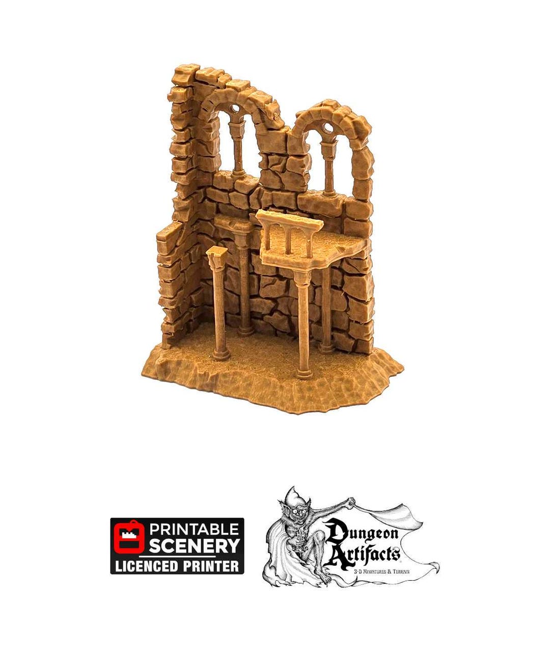 Roman Ruins Window Wall - Apocalypse - Printable Scenery 28mm 32mm ...