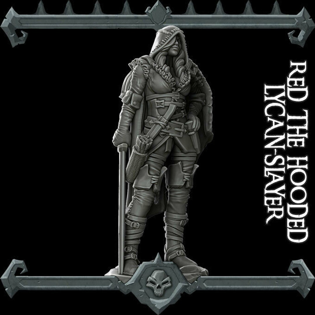 Red the Hooded Lycan Slayer - Wargaming Miniatures Rocket Pig Games D&D ...